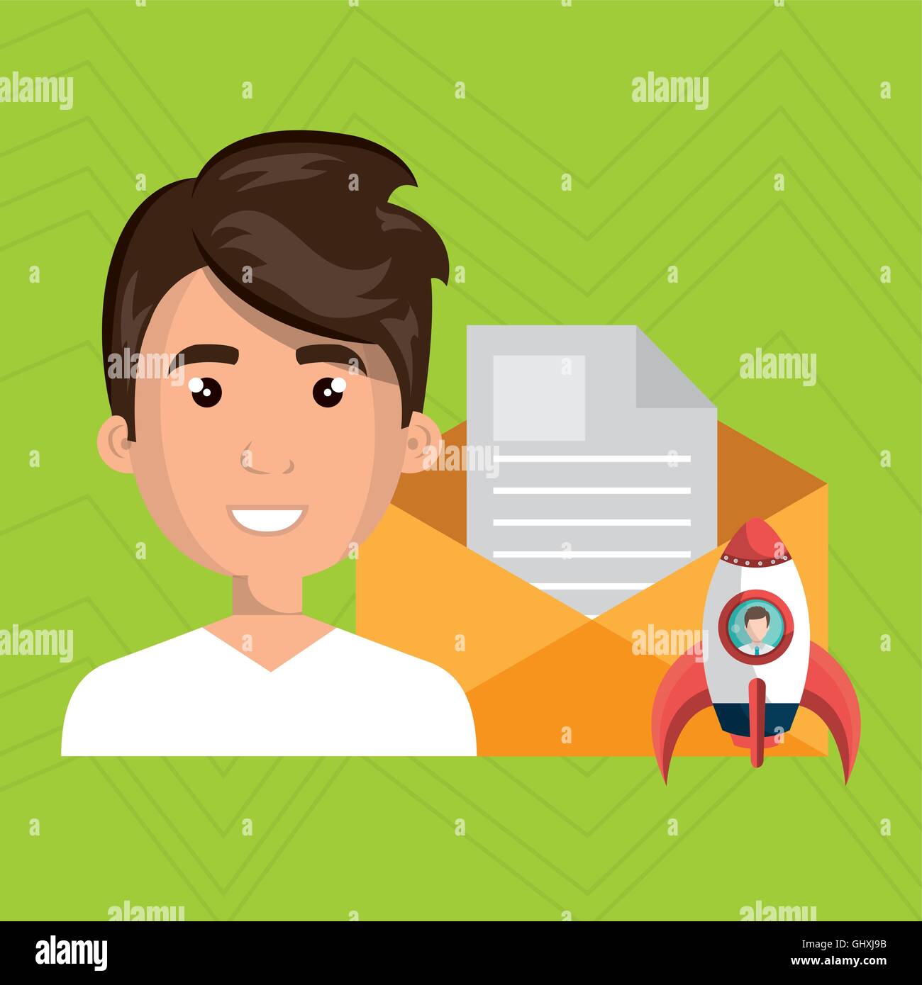 man message document icon Stock Vector Image & Art - Alamy