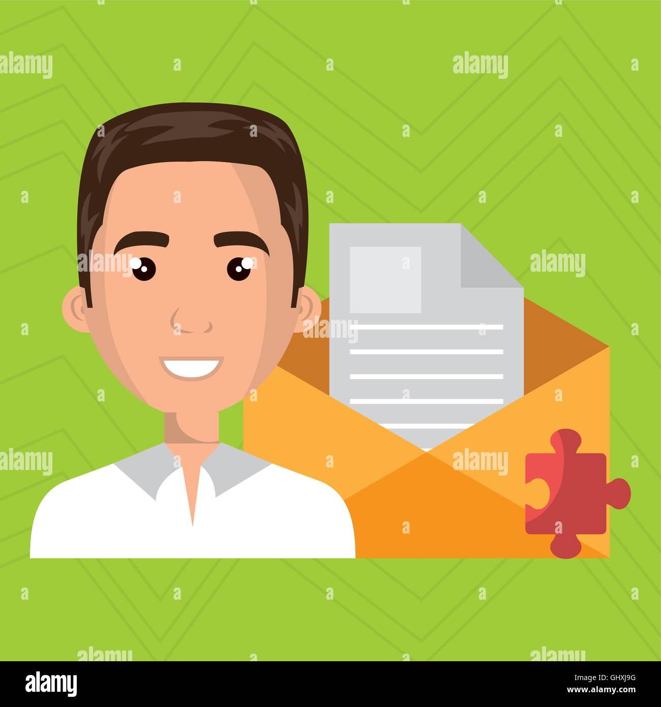 man message document icon Stock Vector Image & Art - Alamy