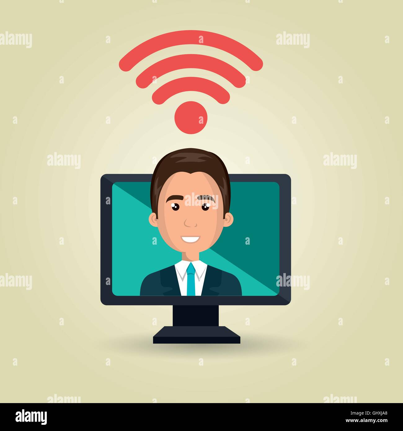 Young man reading open Stock Vector Images - Alamy