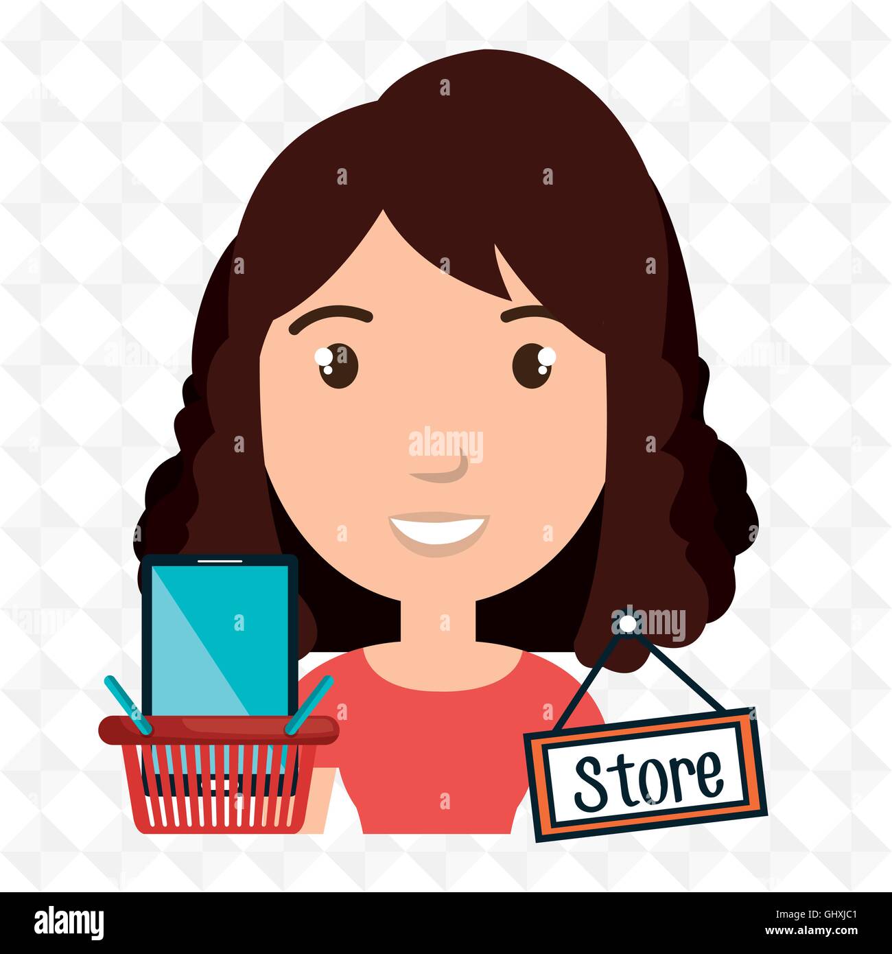 man store digital smartphone Stock Vector Image & Art - Alamy