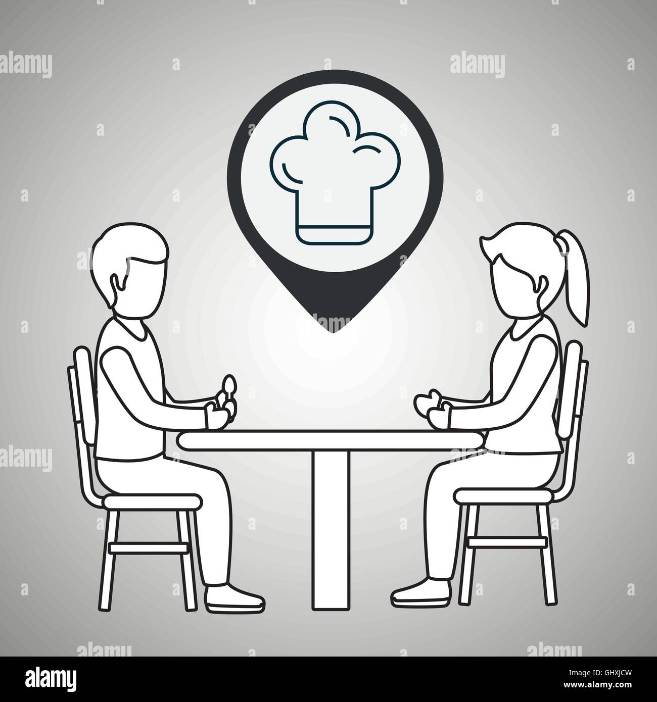 Young man hat sitting Stock Vector Images - Alamy