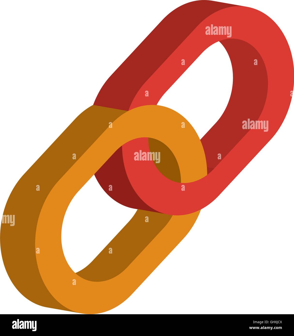 3d link chain icon Stock Vector Image & Art - Alamy