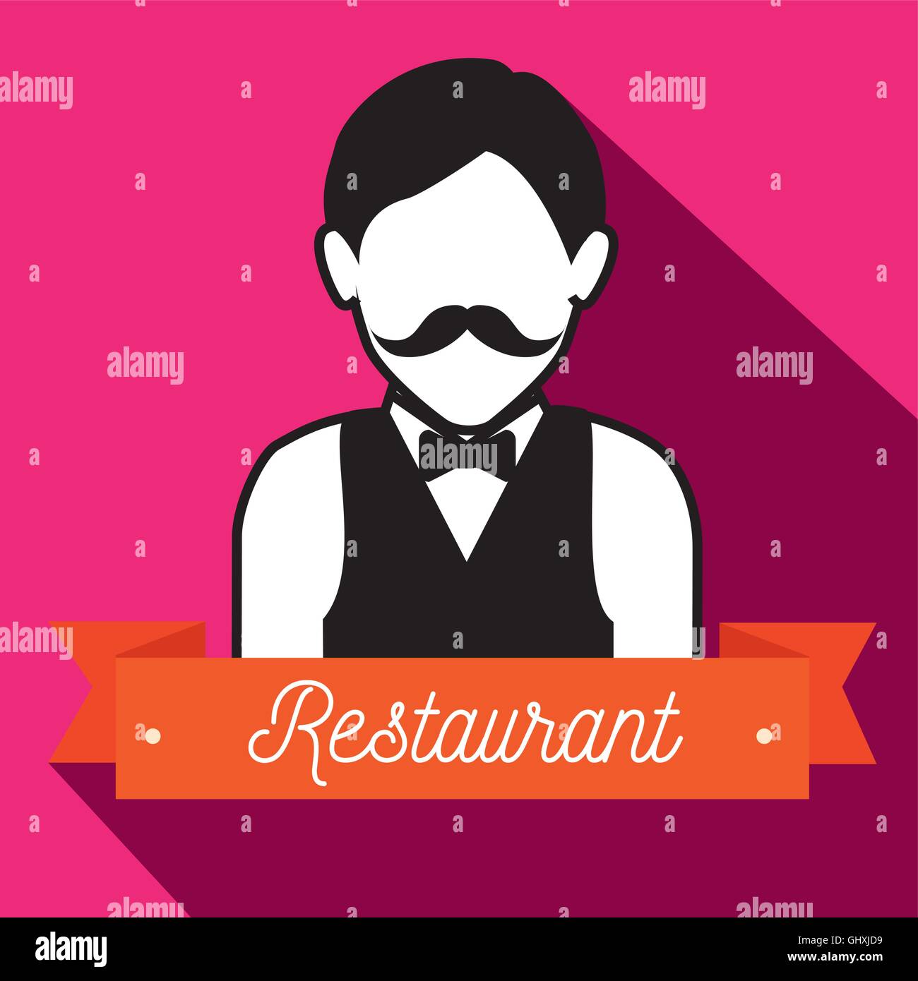 waiter serving restaurant icon Stock Vector Image & Art - Alamy