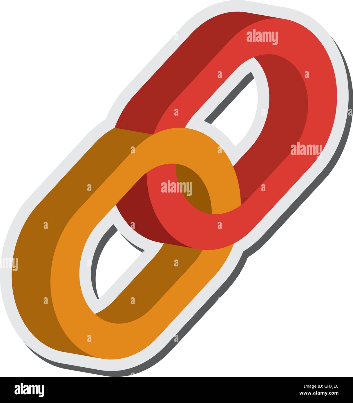 3d link chain icon Stock Vector Image & Art - Alamy