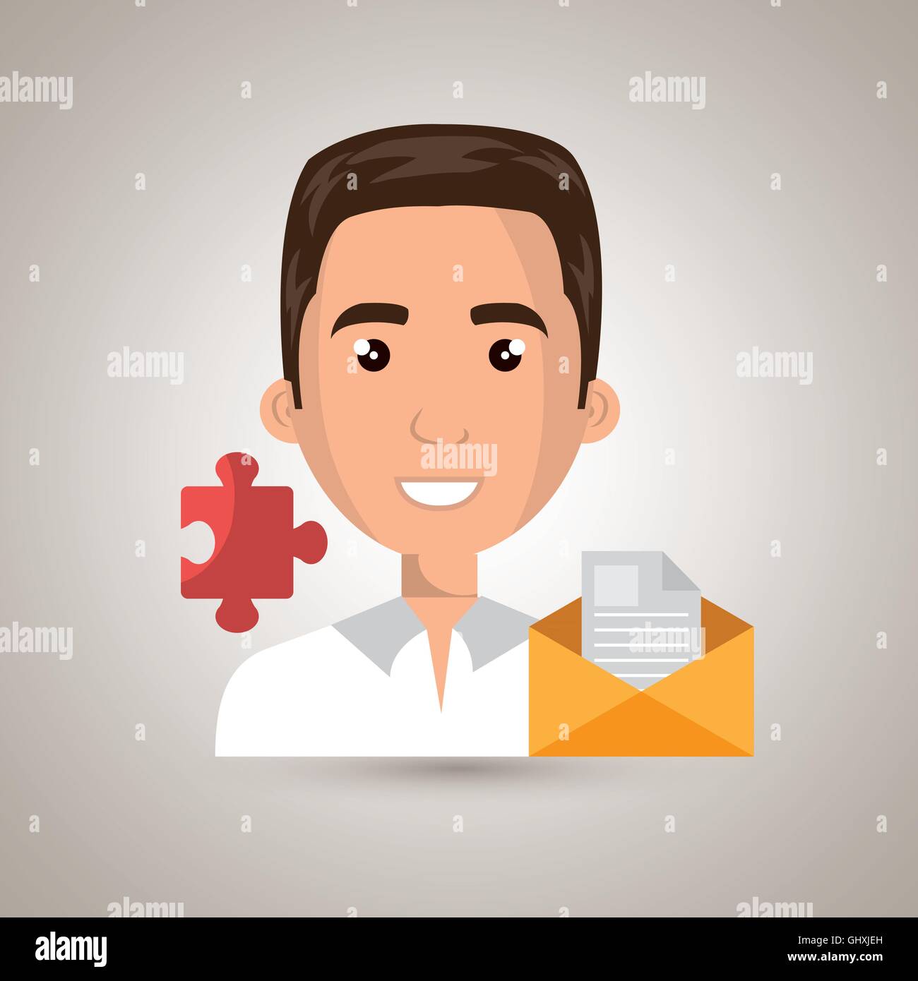 man message document icon Stock Vector Image & Art - Alamy