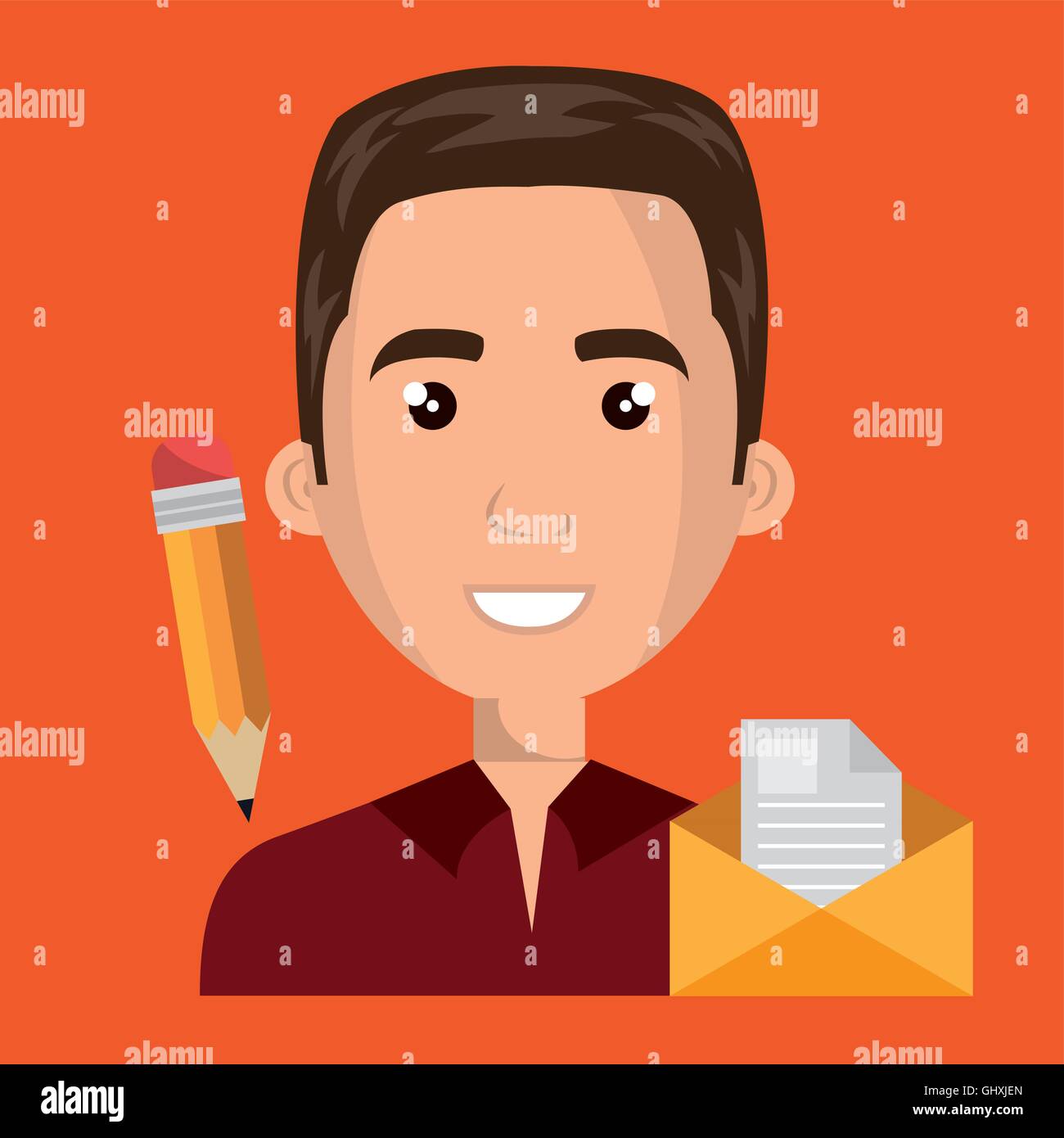 man message document icon Stock Vector Image & Art - Alamy