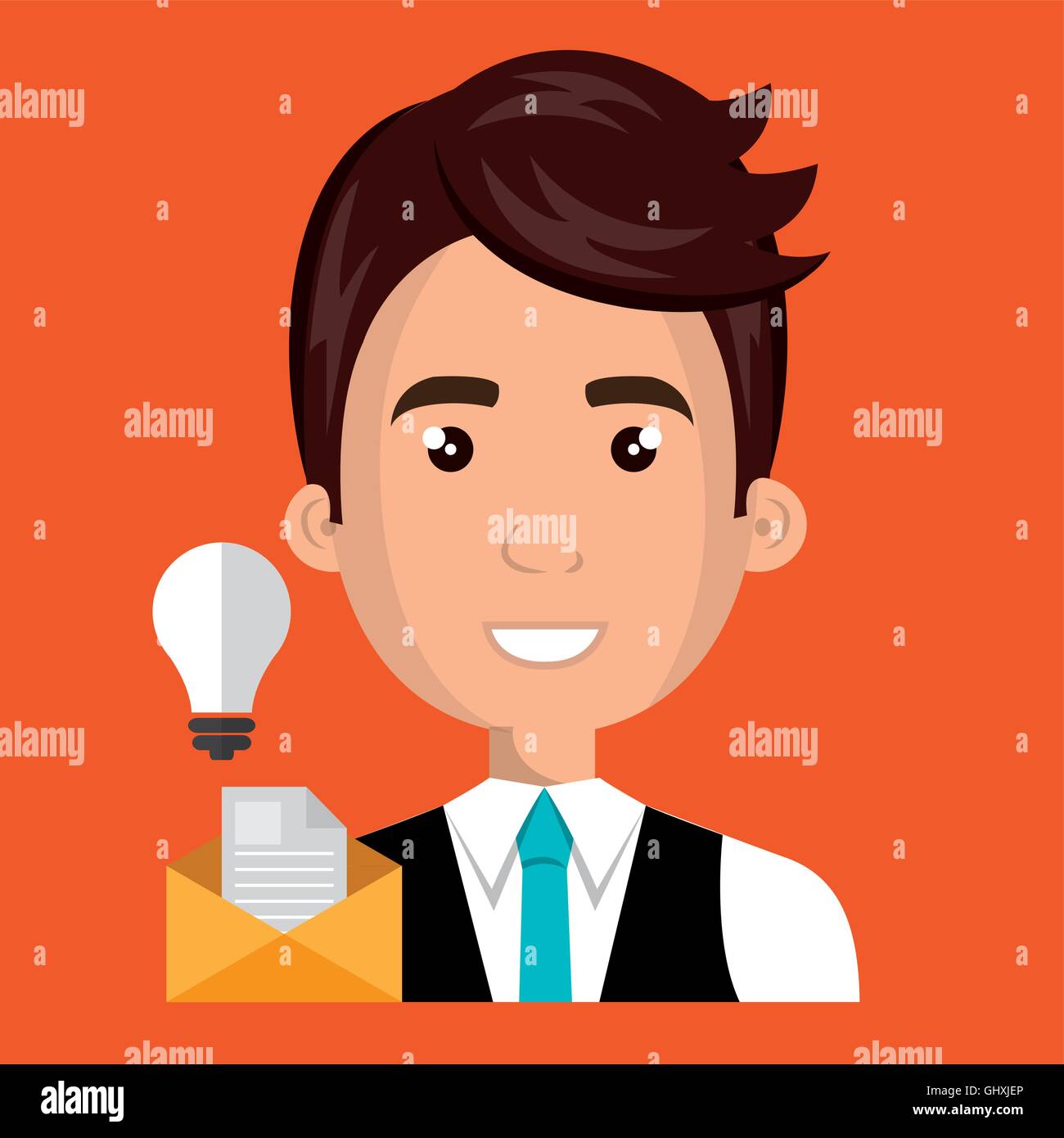 man message document icon Stock Vector Image & Art - Alamy