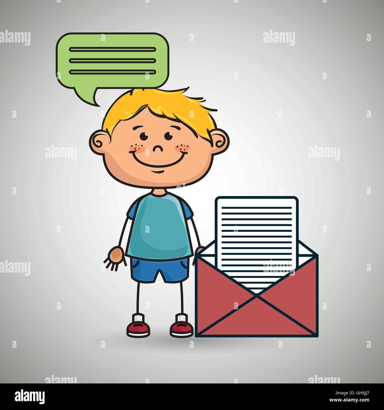 boy guy message chat Stock Vector Image & Art - Alamy