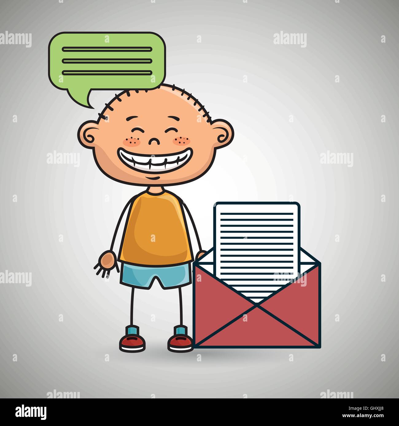 boy guy message chat Stock Vector Image & Art - Alamy
