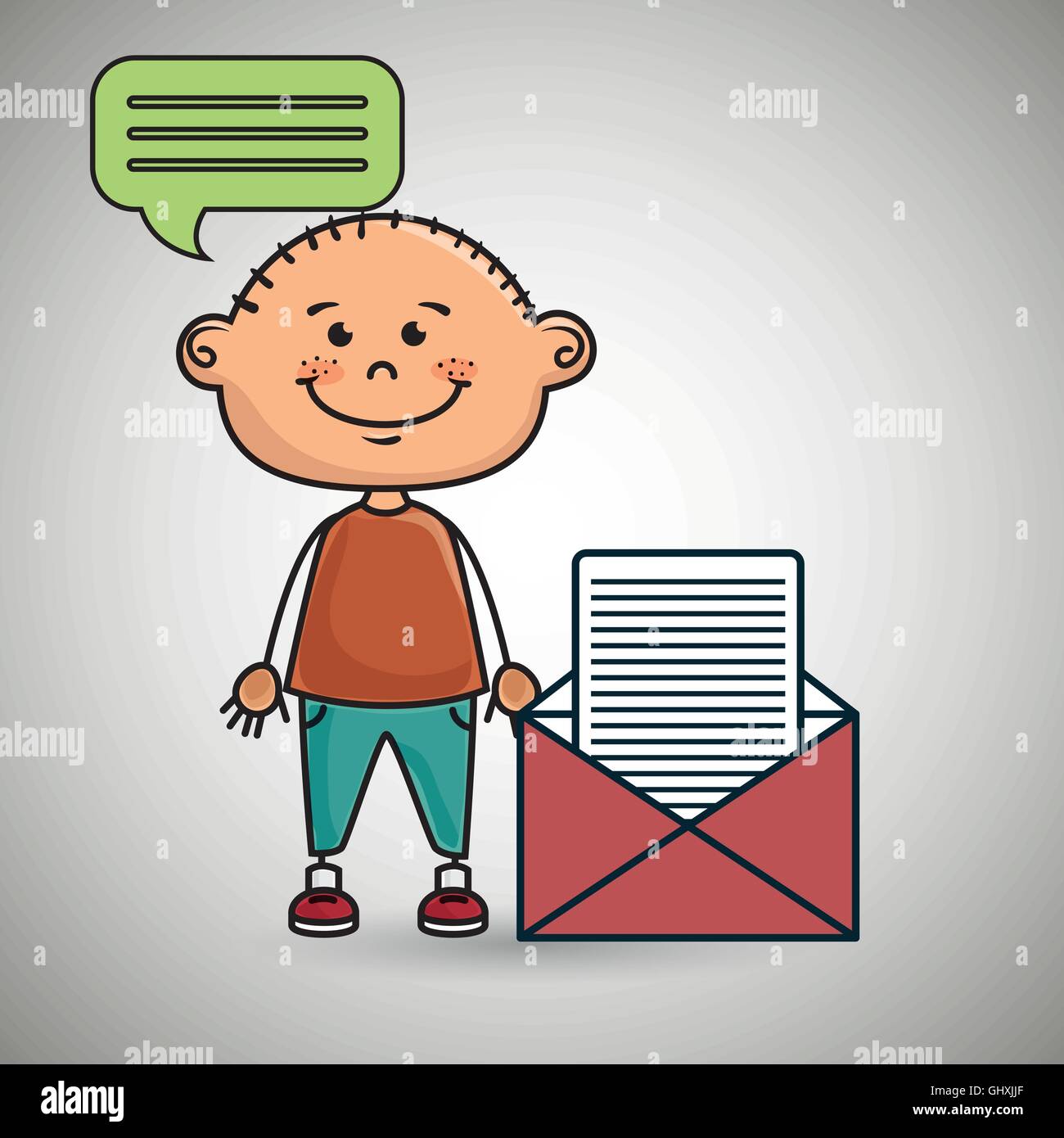 boy guy message chat Stock Vector Image & Art - Alamy
