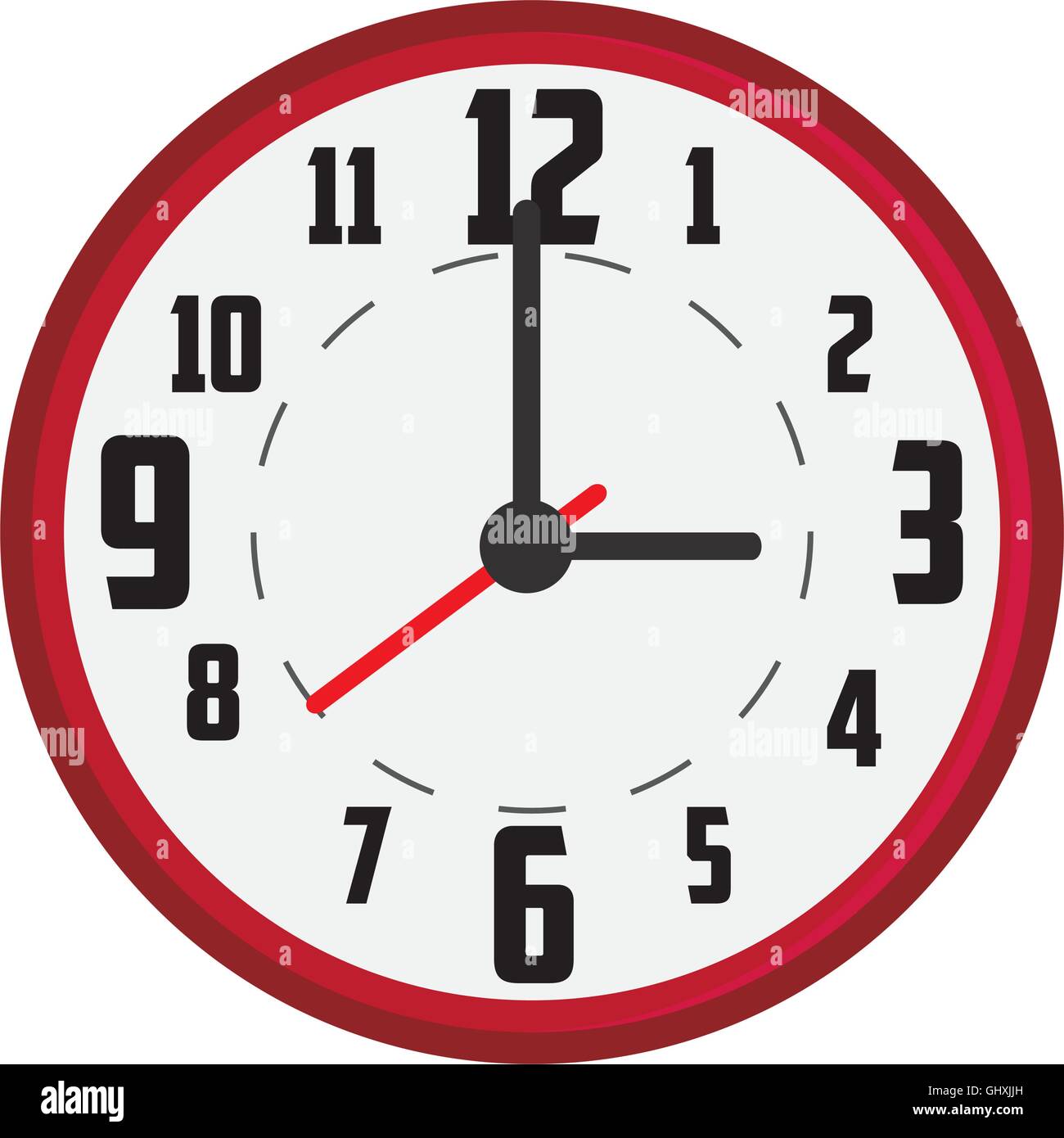 wall clock icon Stock Vector Image & Art - Alamy