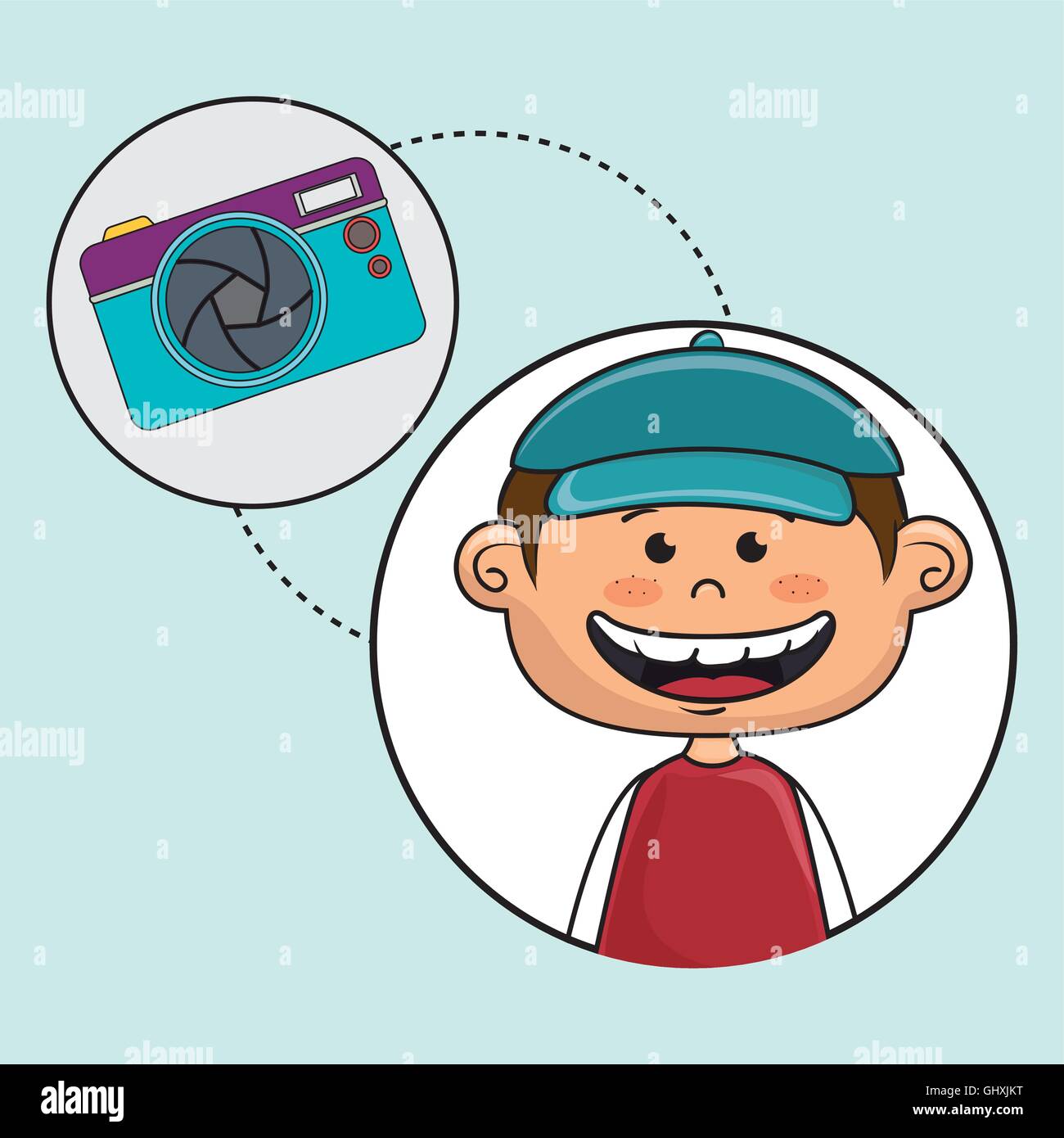 boy camera photo images Stock Vector Image & Art - Alamy