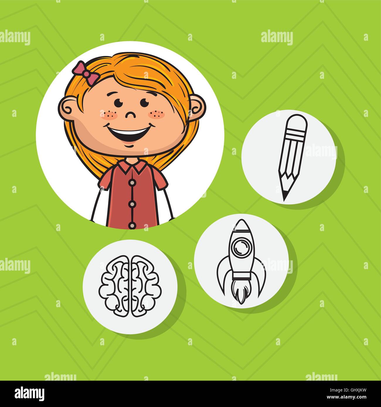 girl school creative idea Stock Vector Image & Art - Alamy