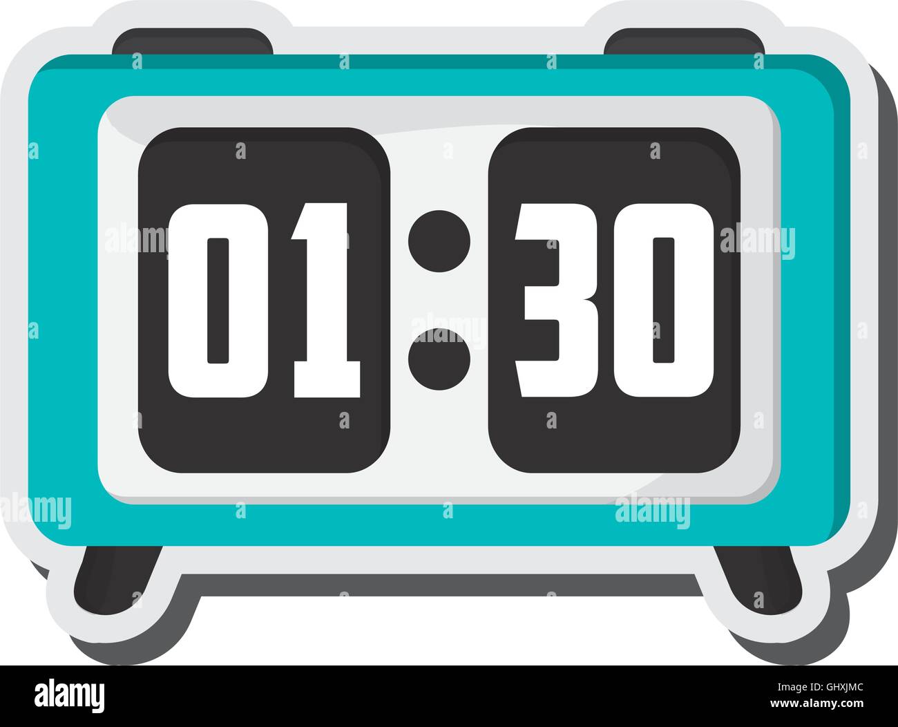digital alarm clock icon Stock Vector Image & Art - Alamy