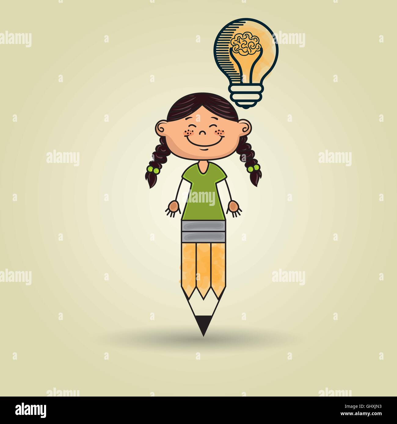 Girl reading book eyes Stock Vector Images - Alamy