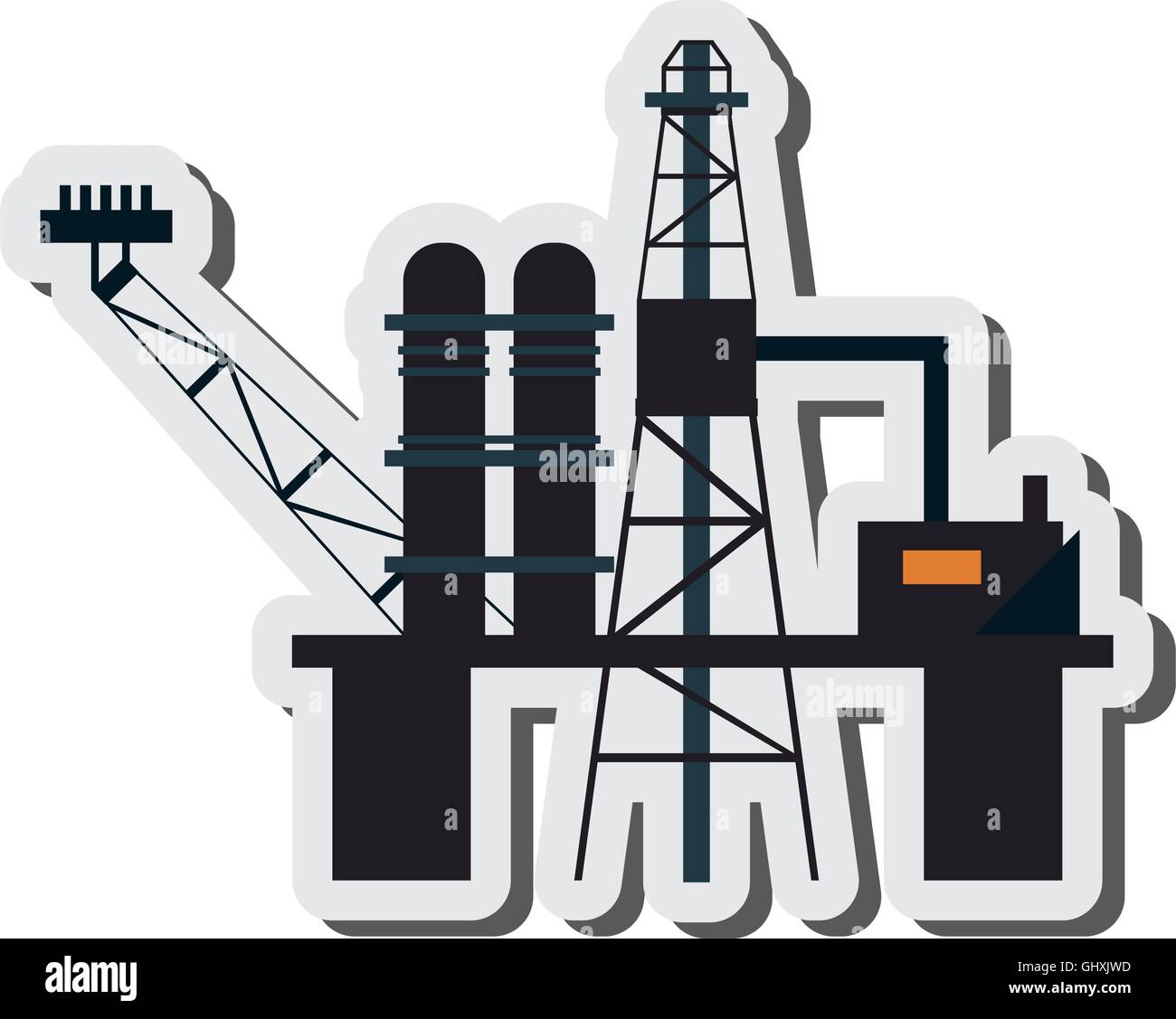 oil refinery icon Stock Vector Image & Art - Alamy
