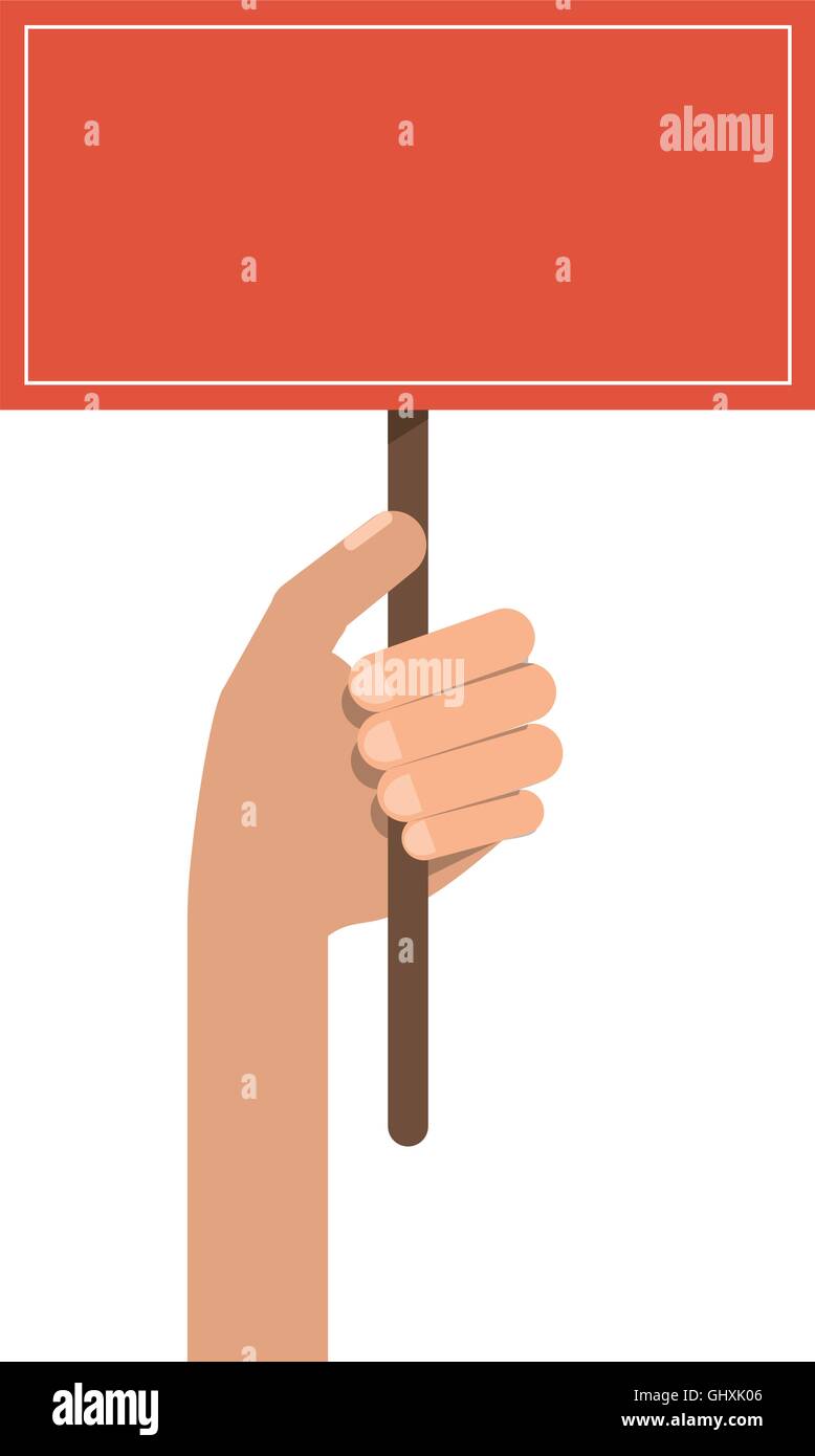 hand holding sign icon Stock Vector Image & Art - Alamy