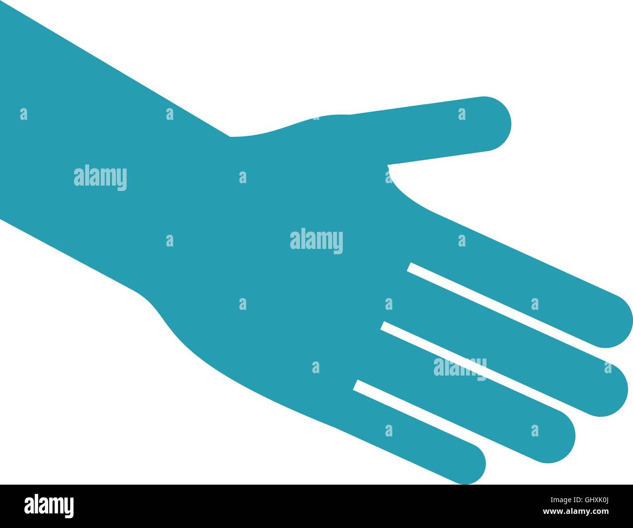 open hand icon Stock Vector Image & Art - Alamy