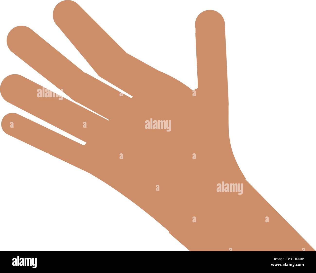 open hand icon Stock Vector Image & Art - Alamy