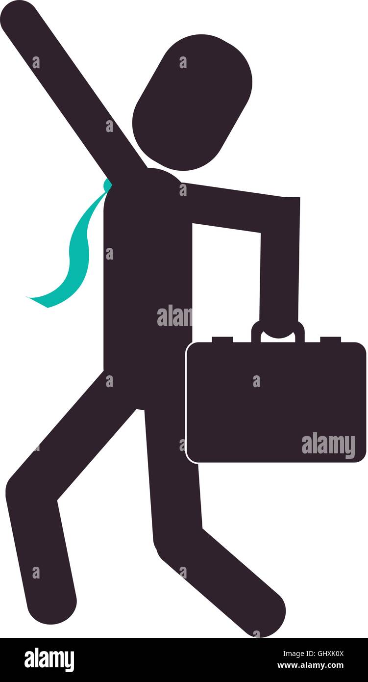businessman reaching pictogram icon Stock Vector Image & Art - Alamy