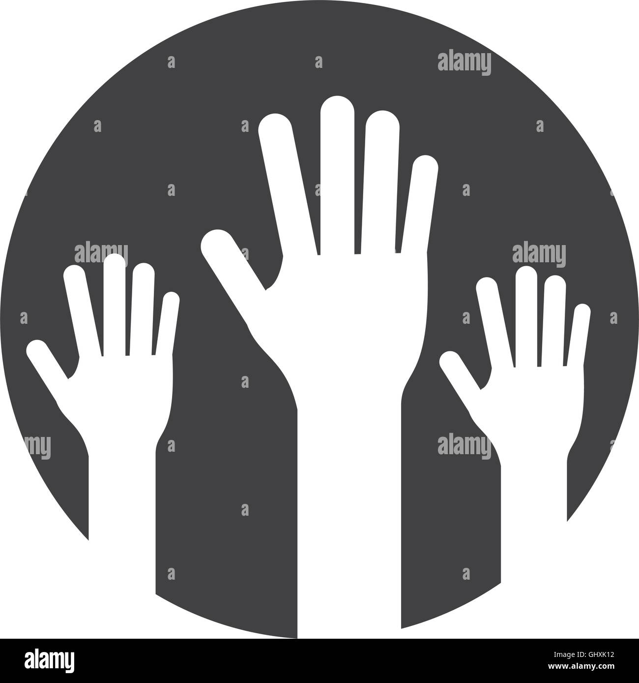 open hands icon Stock Vector Image & Art - Alamy