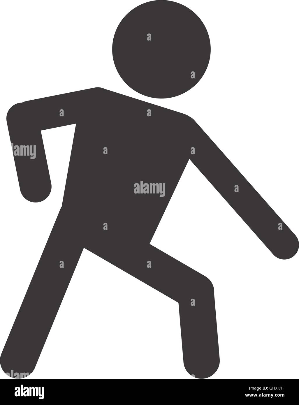 man pictogram leaning icon Stock Vector Image & Art - Alamy