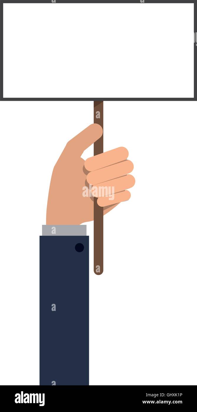 hand holding sign icon Stock Vector Image & Art - Alamy