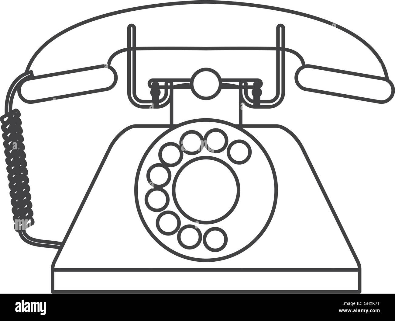 retro rotary telephone icon Stock Vector Image & Art - Alamy