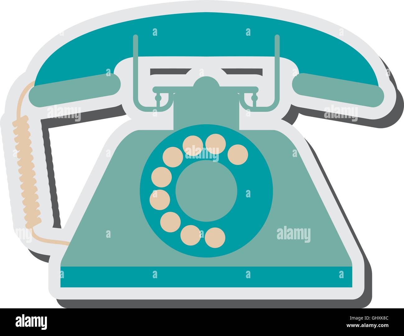 retro rotary telephone icon Stock Vector Image & Art - Alamy