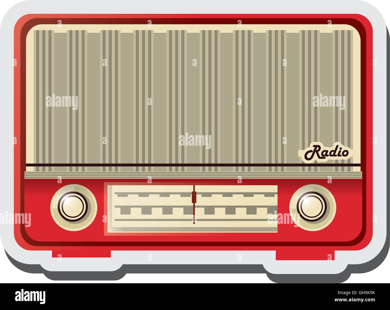 retro radio icon Stock Vector Image & Art - Alamy