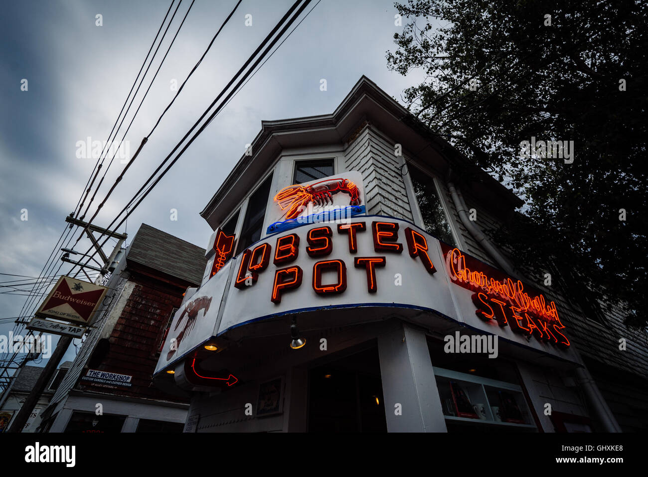 Restaurant in Provincetown, Cape Cod, Massachusetts Stock Photo - Alamy