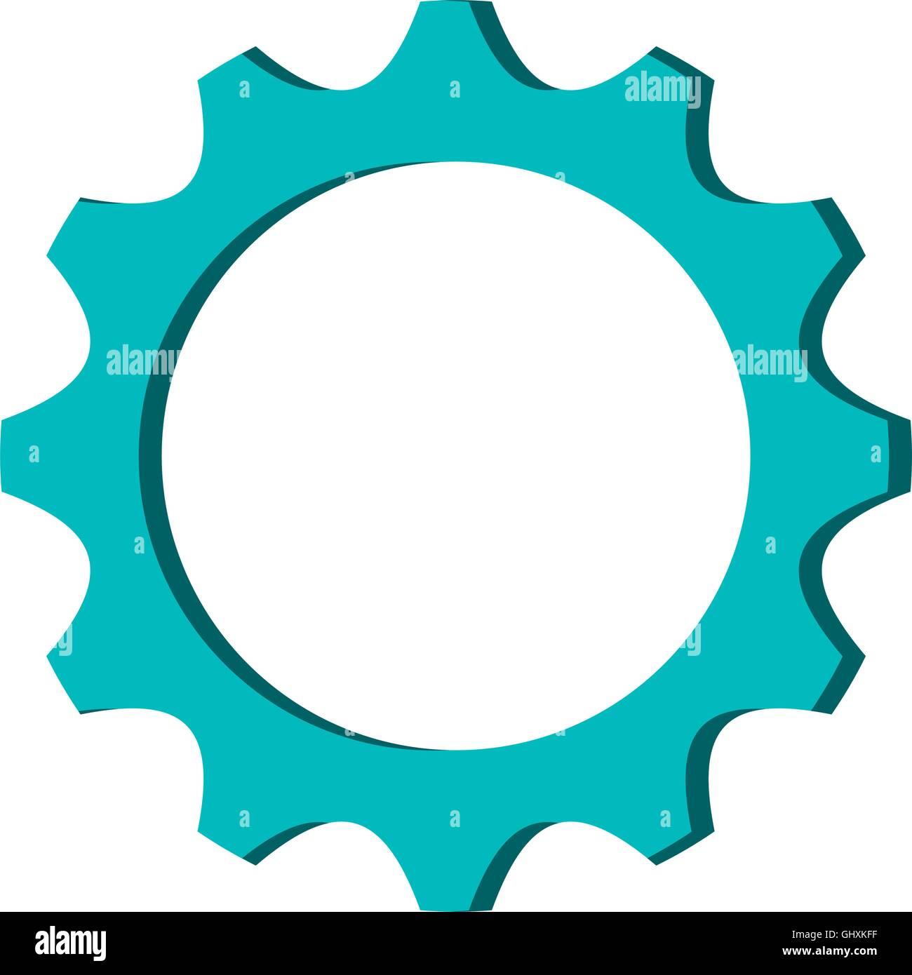 single gear icon Stock Vector Image & Art - Alamy