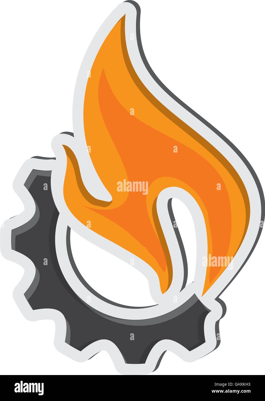 fear and fire icon Stock Vector Image & Art - Alamy