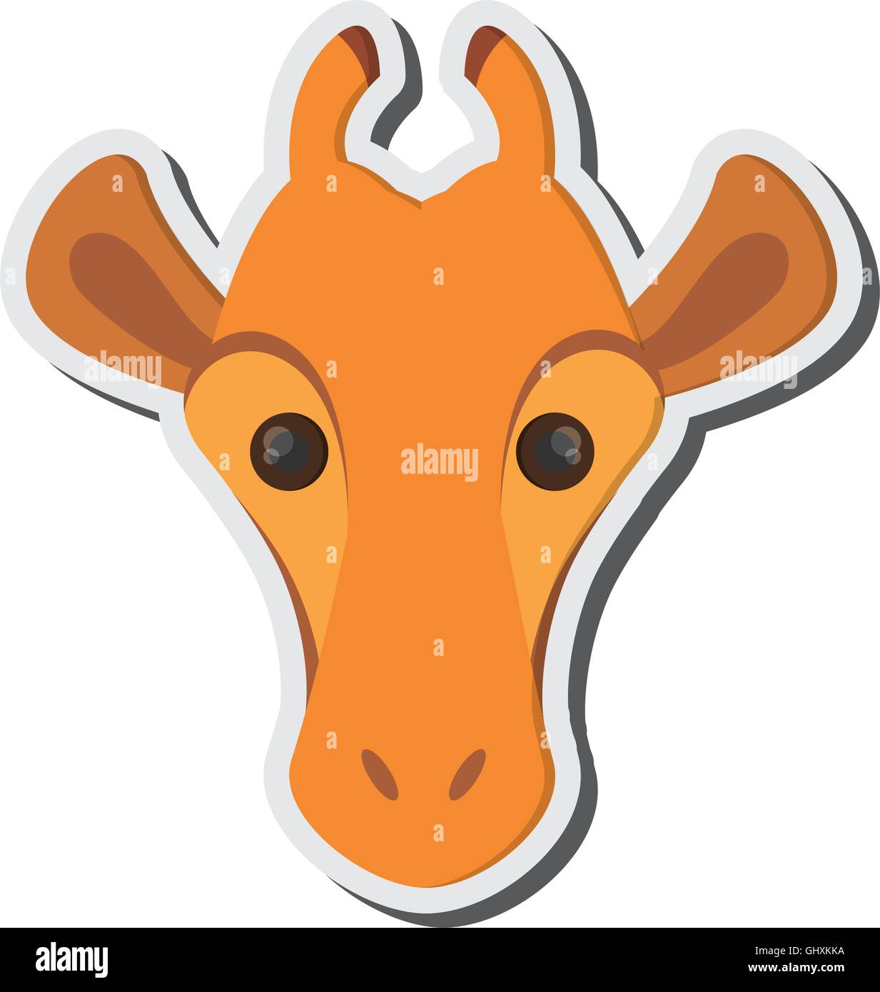 giraffe cartoon icon Stock Vector Image & Art - Alamy