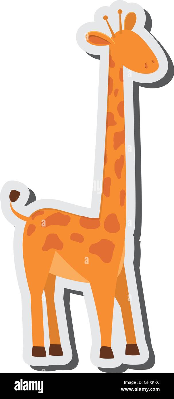 giraffe cartoon icon Stock Vector Image & Art - Alamy