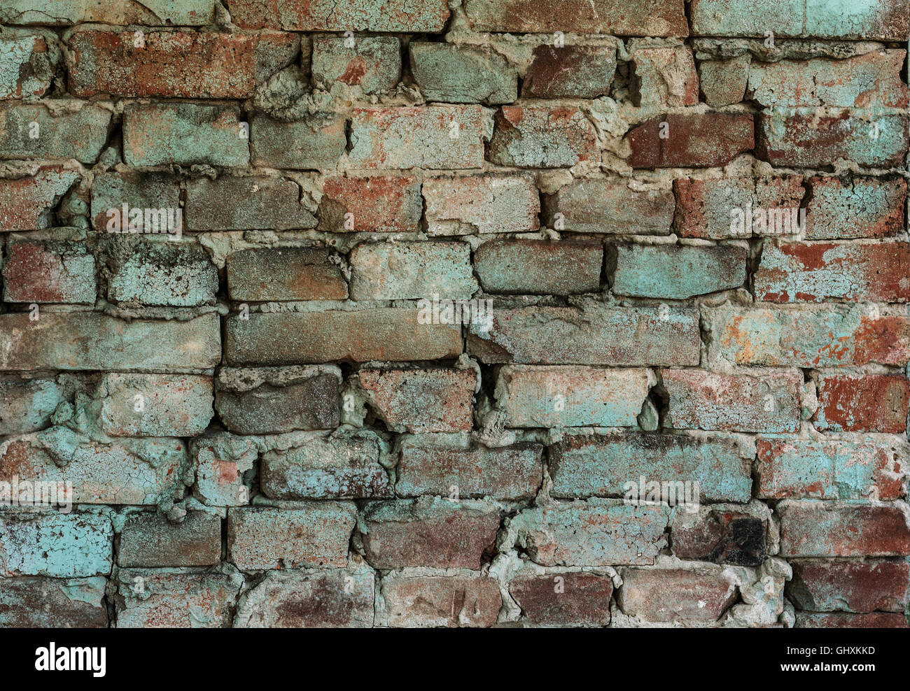 An old brick wall with signs of aging Stock Photo - Alamy