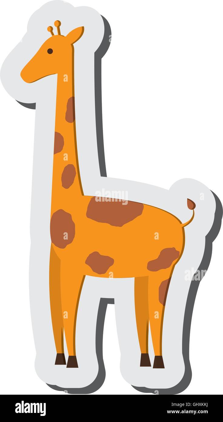 giraffe cartoon icon Stock Vector Image & Art - Alamy