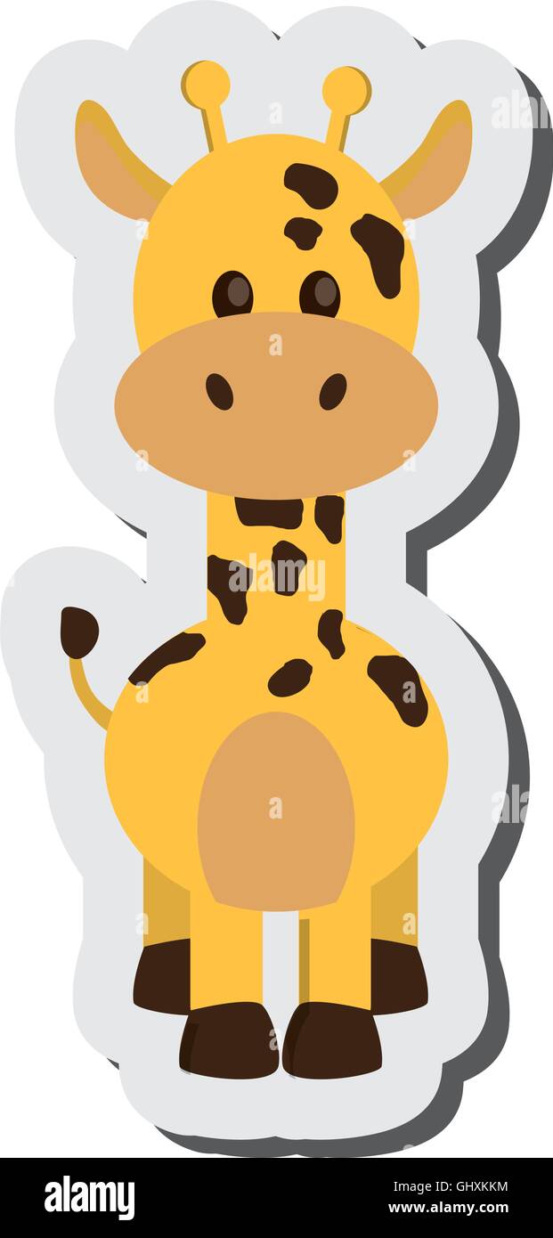 giraffe cartoon icon Stock Vector Image & Art - Alamy