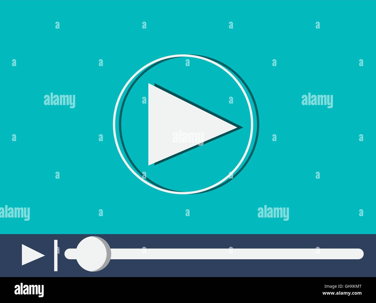 video player icon Stock Vector Image & Art - Alamy