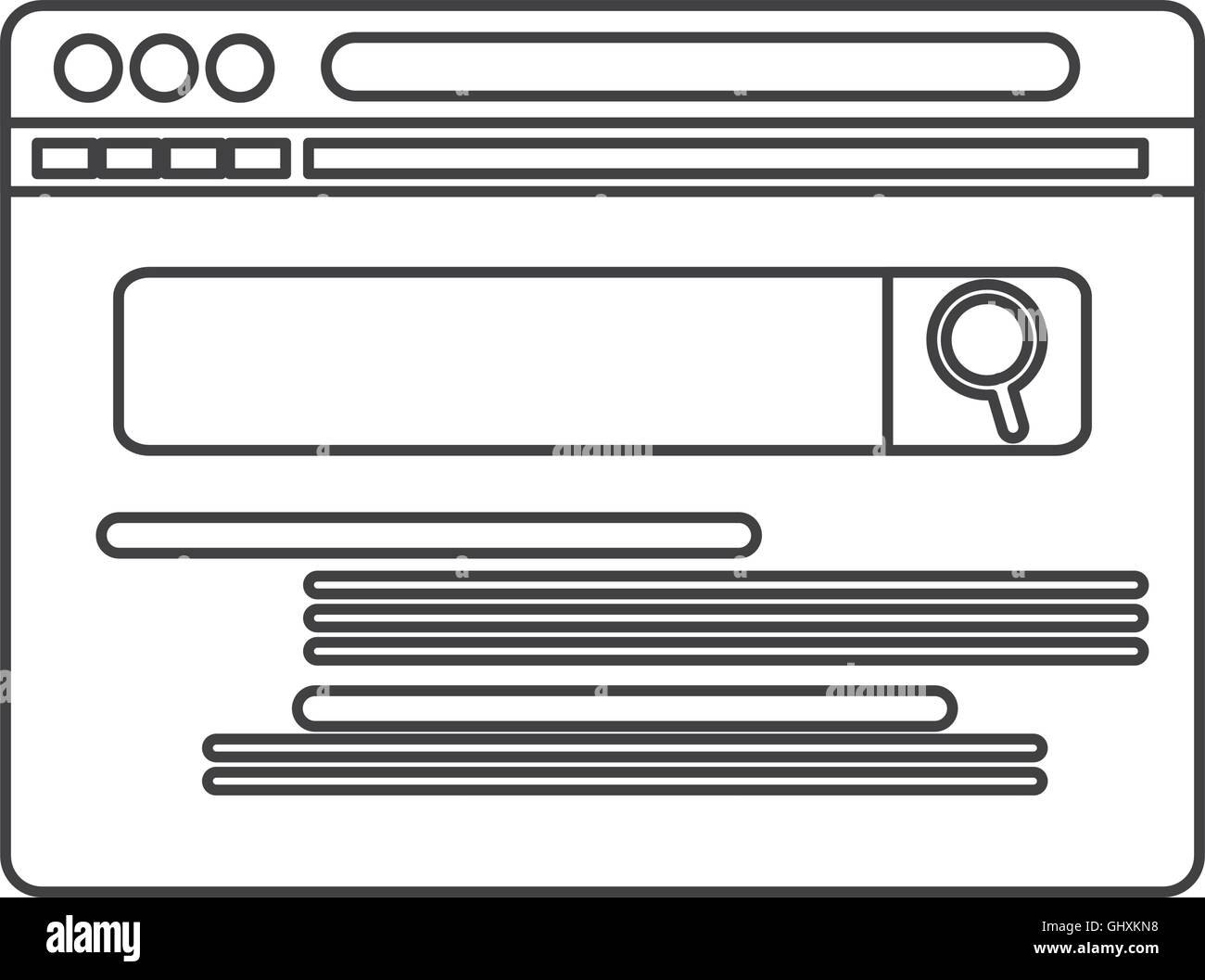 single webpage icon Stock Vector Image & Art - Alamy