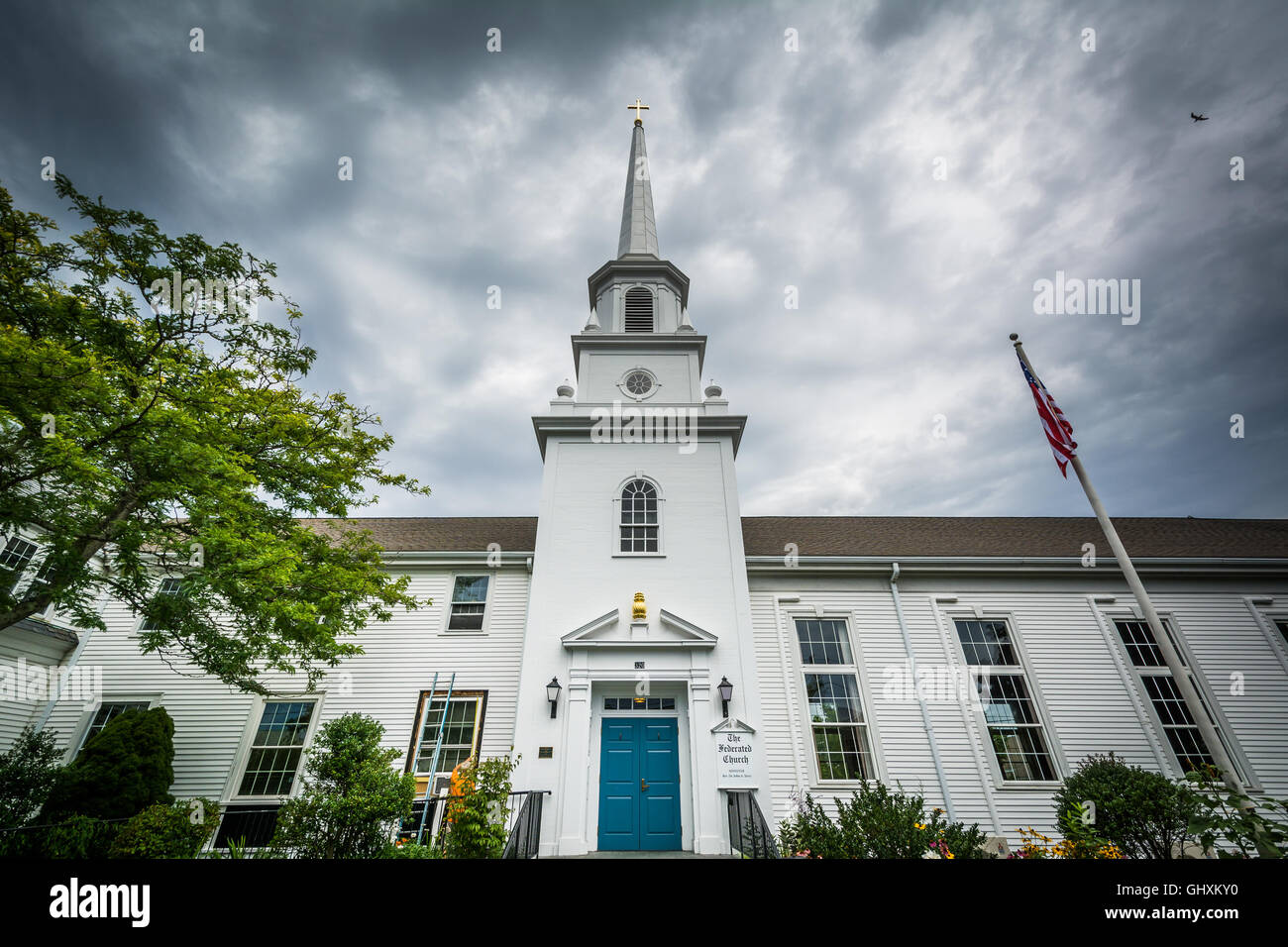 The Federated Church, in Hyannis, Cape Cod, Massachusetts Stock Photo ...