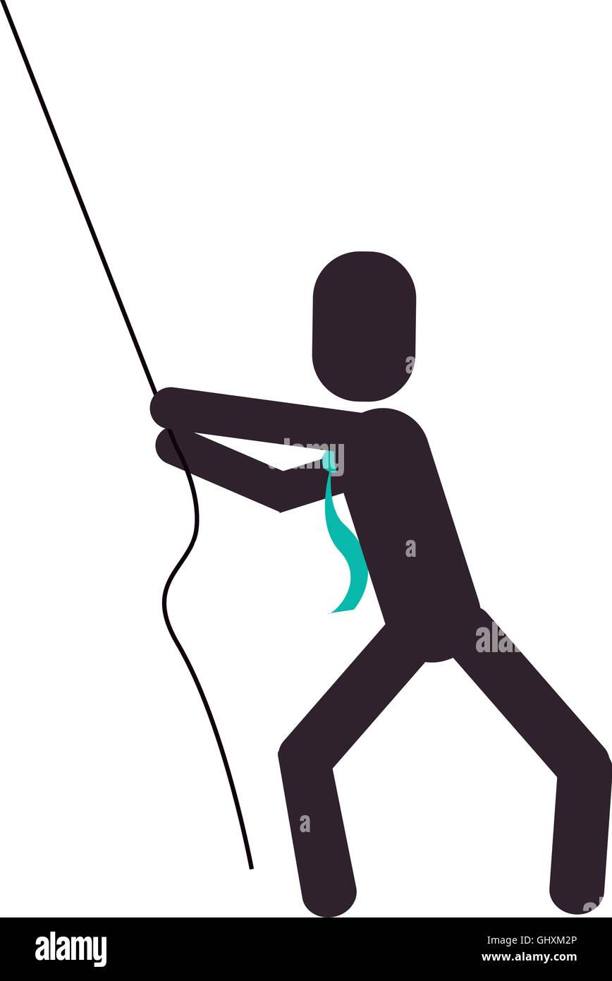 Pulling tie and illustration hi-res stock photography and images - Alamy