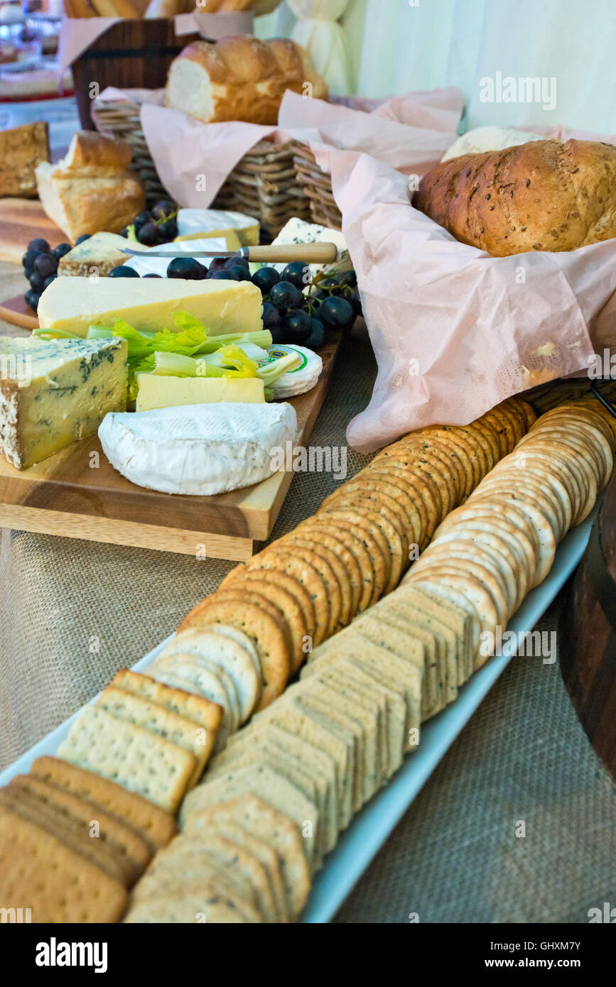 Rustic cheese display hi-res stock photography and images - Alamy