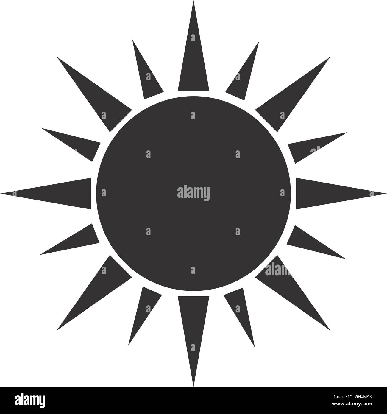 sun pictogram icon Stock Vector Image & Art - Alamy