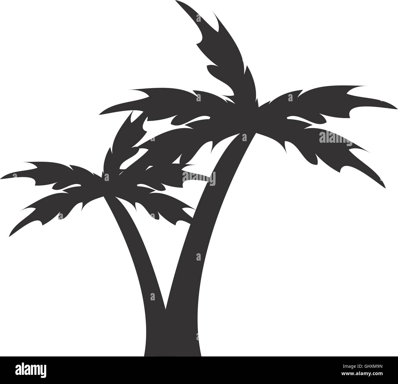palm tree icon Stock Vector Image & Art - Alamy