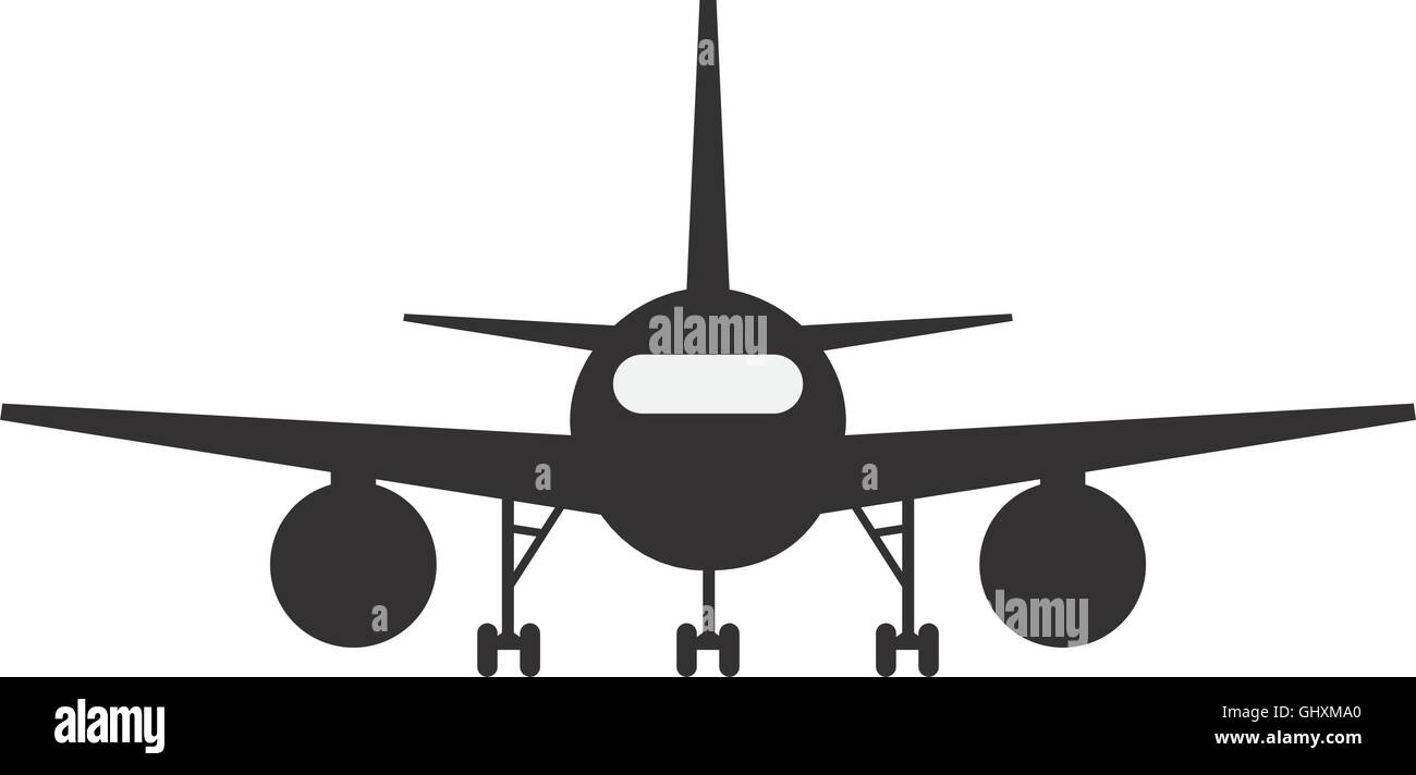 single airplane frontview Icon Stock Vector Image & Art - Alamy