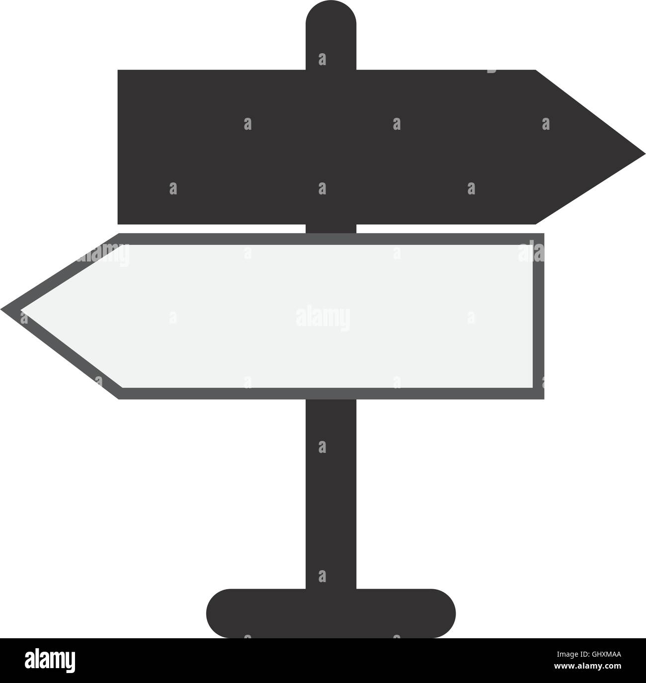 Blank street name sign Stock Vector Images - Alamy