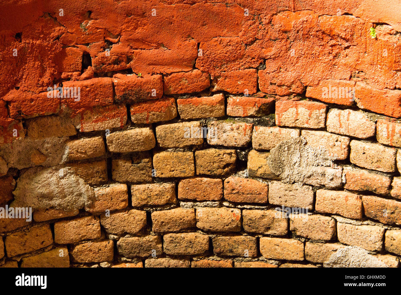 Aged brick and mortar inside an old well in Thailand Stock Photo - Alamy