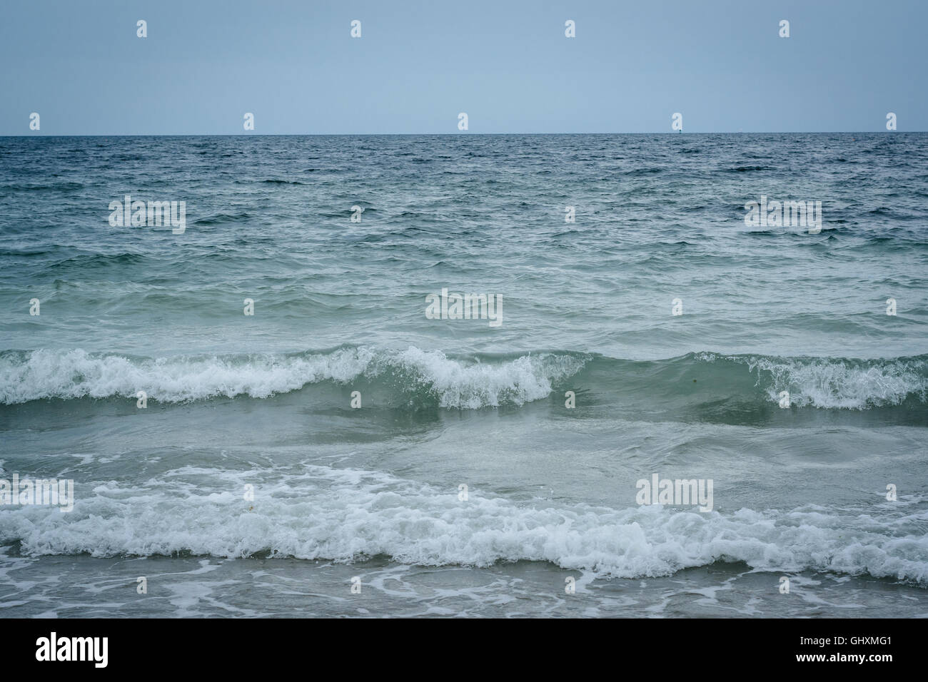 Waves in the Atlantic Ocean in Sandwich, Cape Cod, Massachusetts Stock ...