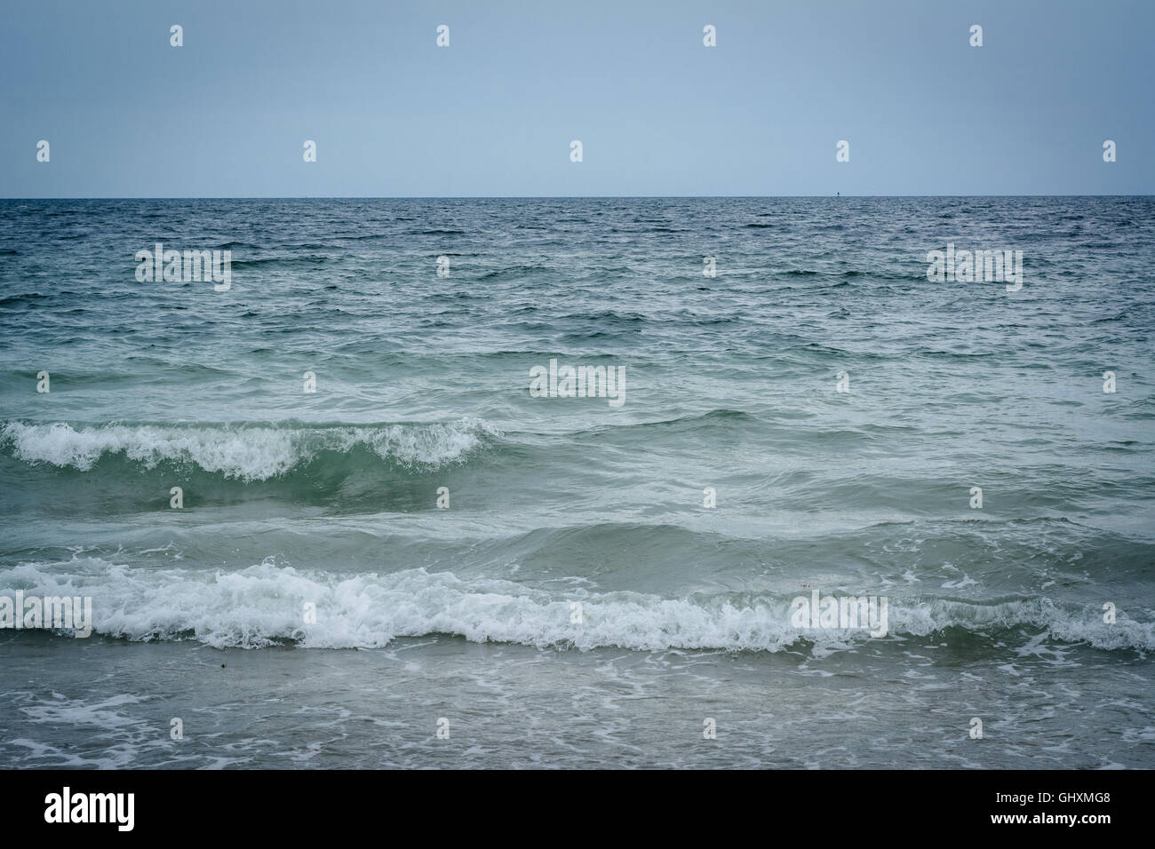 Waves in the Atlantic Ocean in Sandwich, Cape Cod, Massachusetts Stock ...
